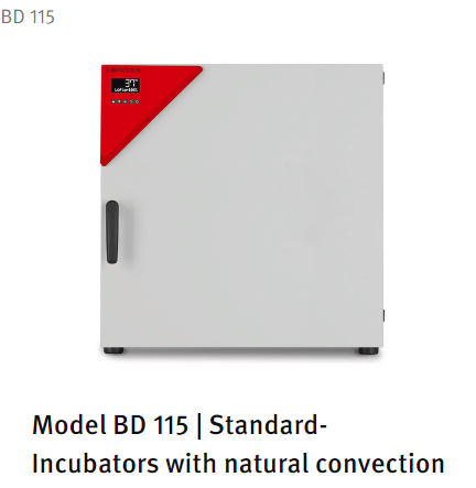 Box Incubator - Binder BD115 – Labsynergy