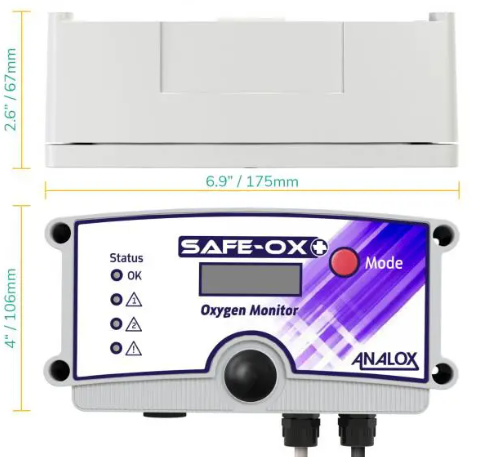 SAFE-OX+ O2 Monitor – Labsynergy